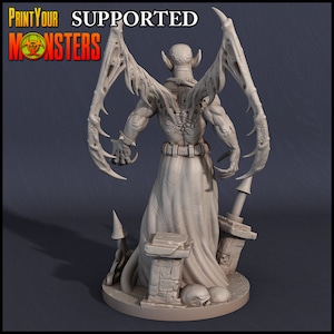 Vampire Lord 25mm & 32mm Base-scale Options Preprimed Resin 3D Printed ...