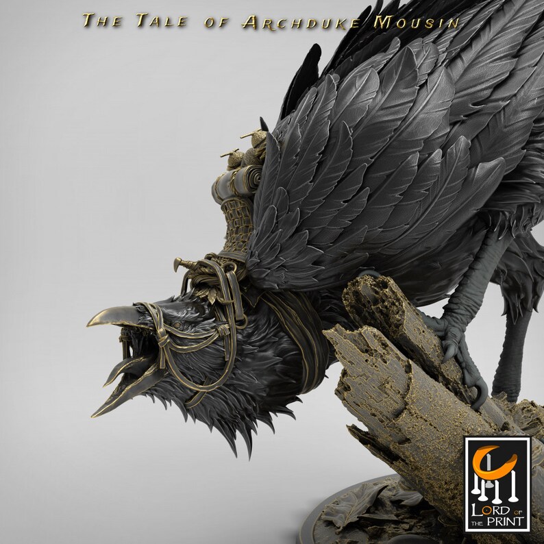 Raven 3 Model Options on a 100mm Base 3D Printed Preprimed - Etsy