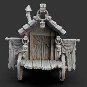 The Caravan Carriage Model Kit Preprimed 3D Printed Resin Miniature ...