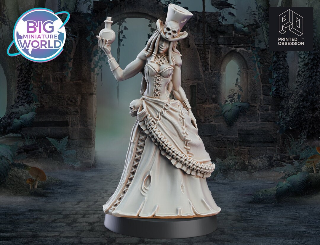 Potions Lady Preprimed 3D Printed Miniature Model by Printed Obsession ...