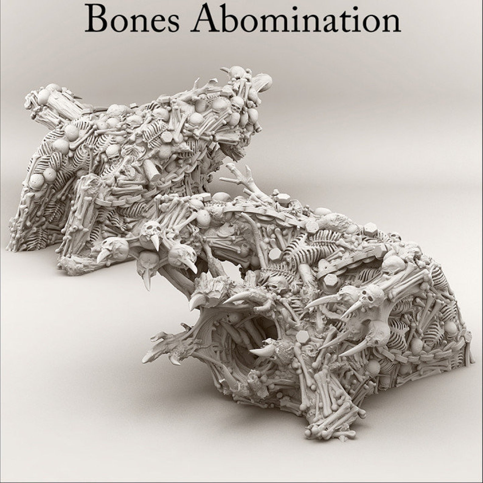 Bones Abomination Model Pack 1 Monster 6 Terrain By Print | Etsy