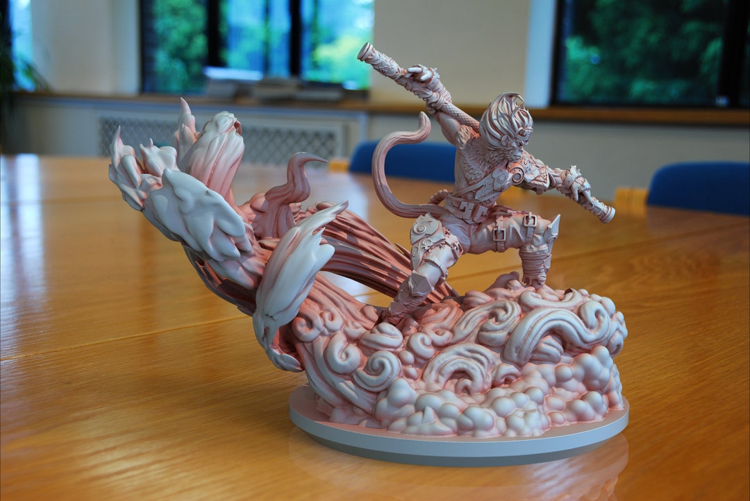 Sun Wukong Primed 3D Printed Resin Model by Clay Cyanide Legends and ...