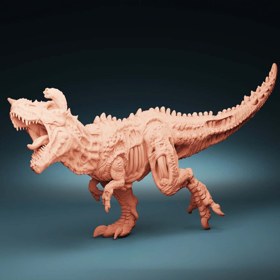 Great Horned Carnotaurus Zombie 32mm-scale by Lost Adventures ...