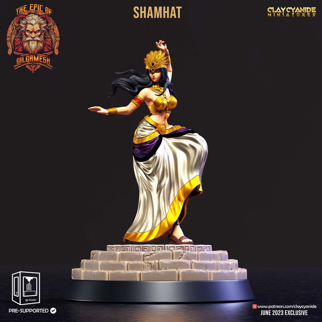 Shamhat Epic of Gilgamesh Collection 28mm 32mm Scale Options Primed 3D ...