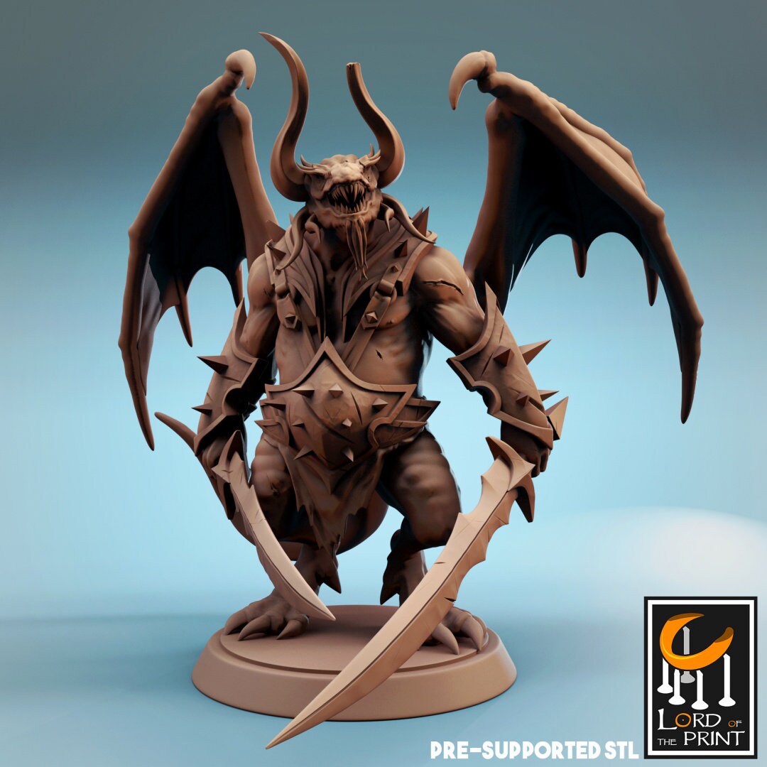 Tarhun Halfdragon 3D Printed Preprimed Miniature Model by Lord of the ...
