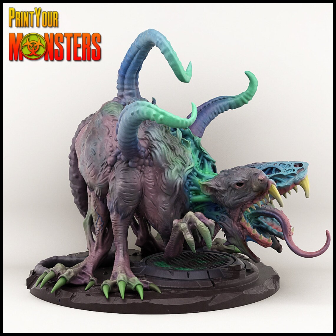 Mutant Rat 28mm Scale Model on 57mm Base Preprimed Resin - Etsy