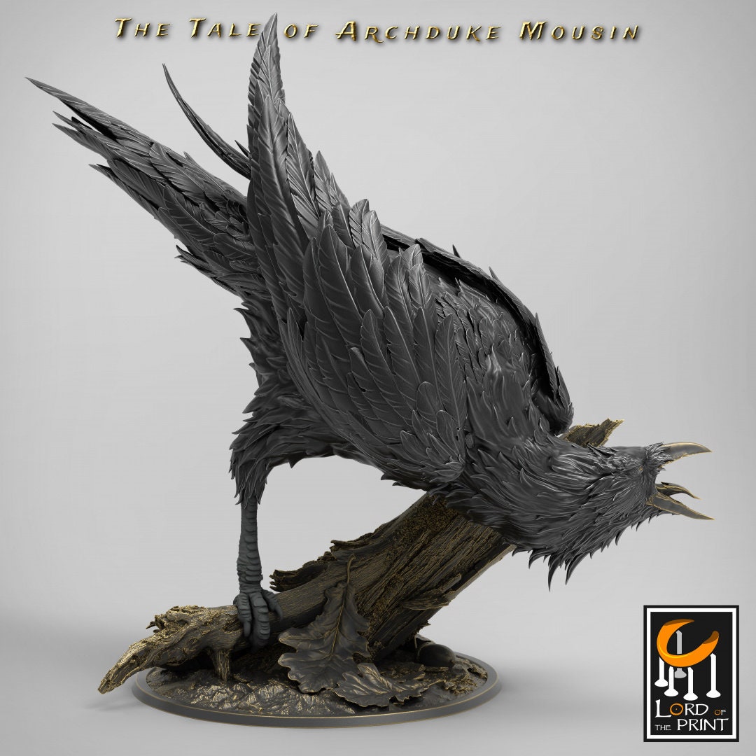 Raven 3 Model Options on a 100mm Base 3D Printed Preprimed - Etsy