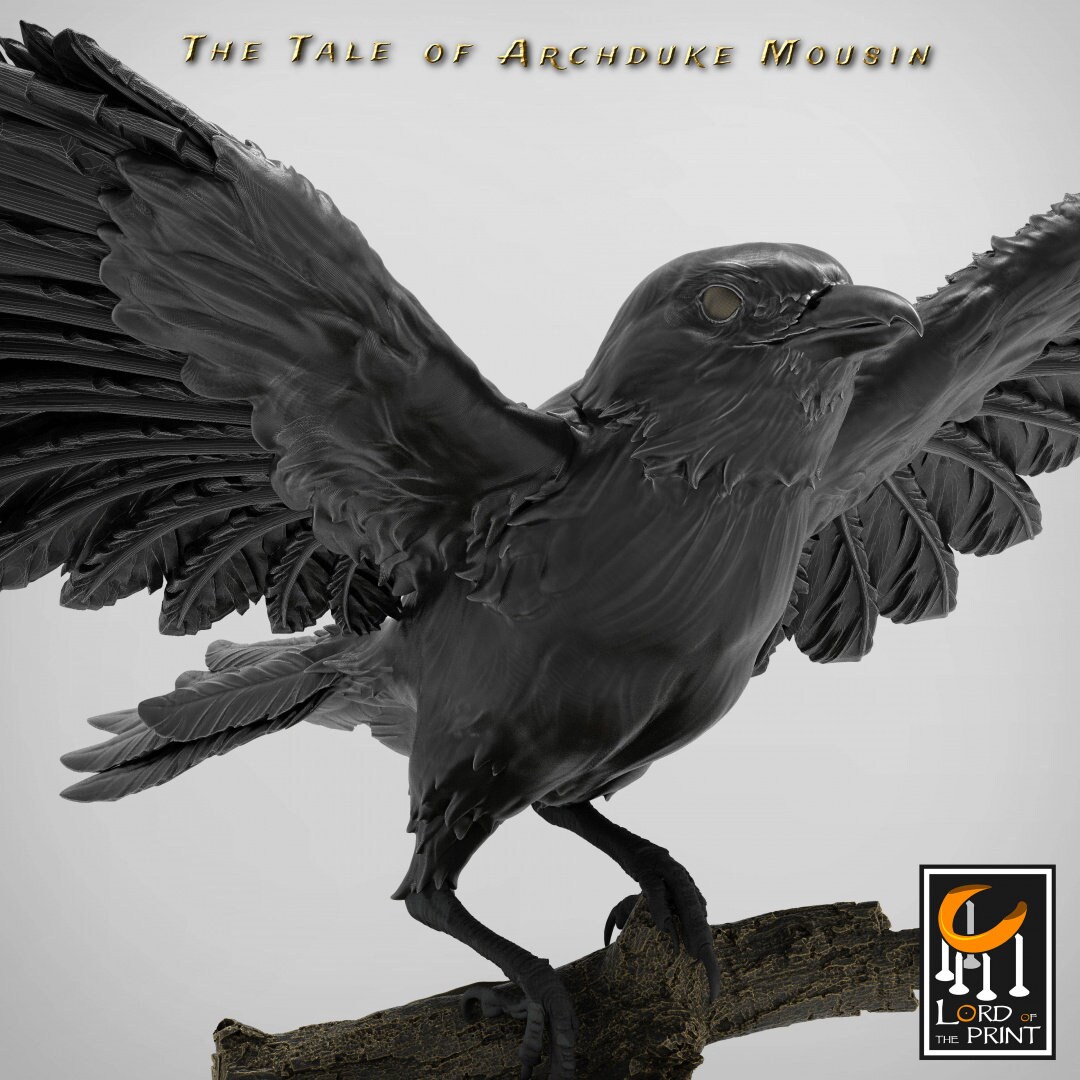 Magpie Take off Mounted 3 Model Options on a 75mm Base 3D - Etsy