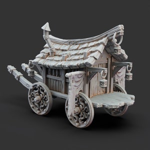 The Caravan Carriage Model Kit Preprimed 3D Printed Resin Miniature ...