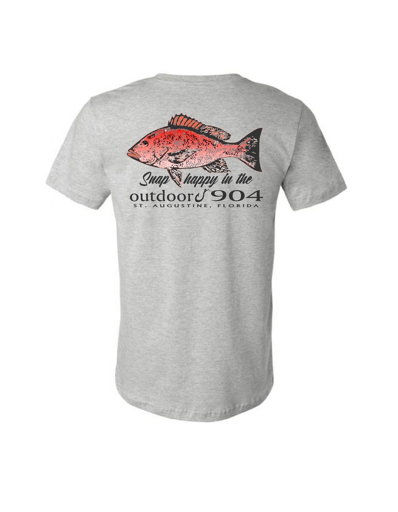 Red Snapper Fish Cotton/poly Blend Unisex Short or Long Sleeve T-shirt ...