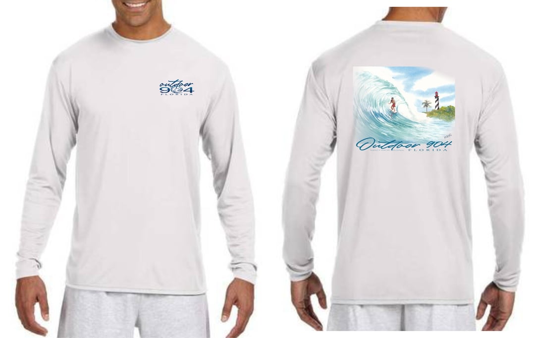 904 Surf Wave- Nancy Macri Original Long Sleeve Performance - Etsy