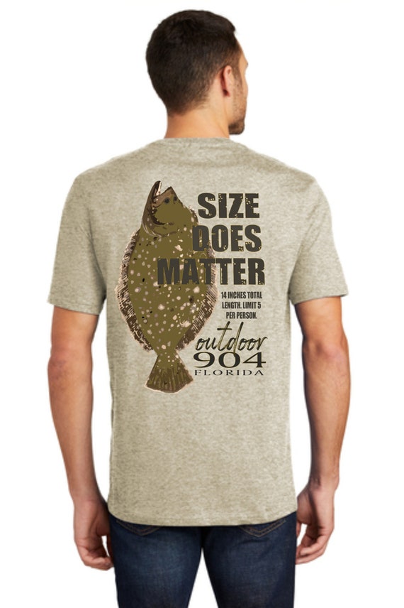 Size Does Matter Flounder T-shirt - Etsy