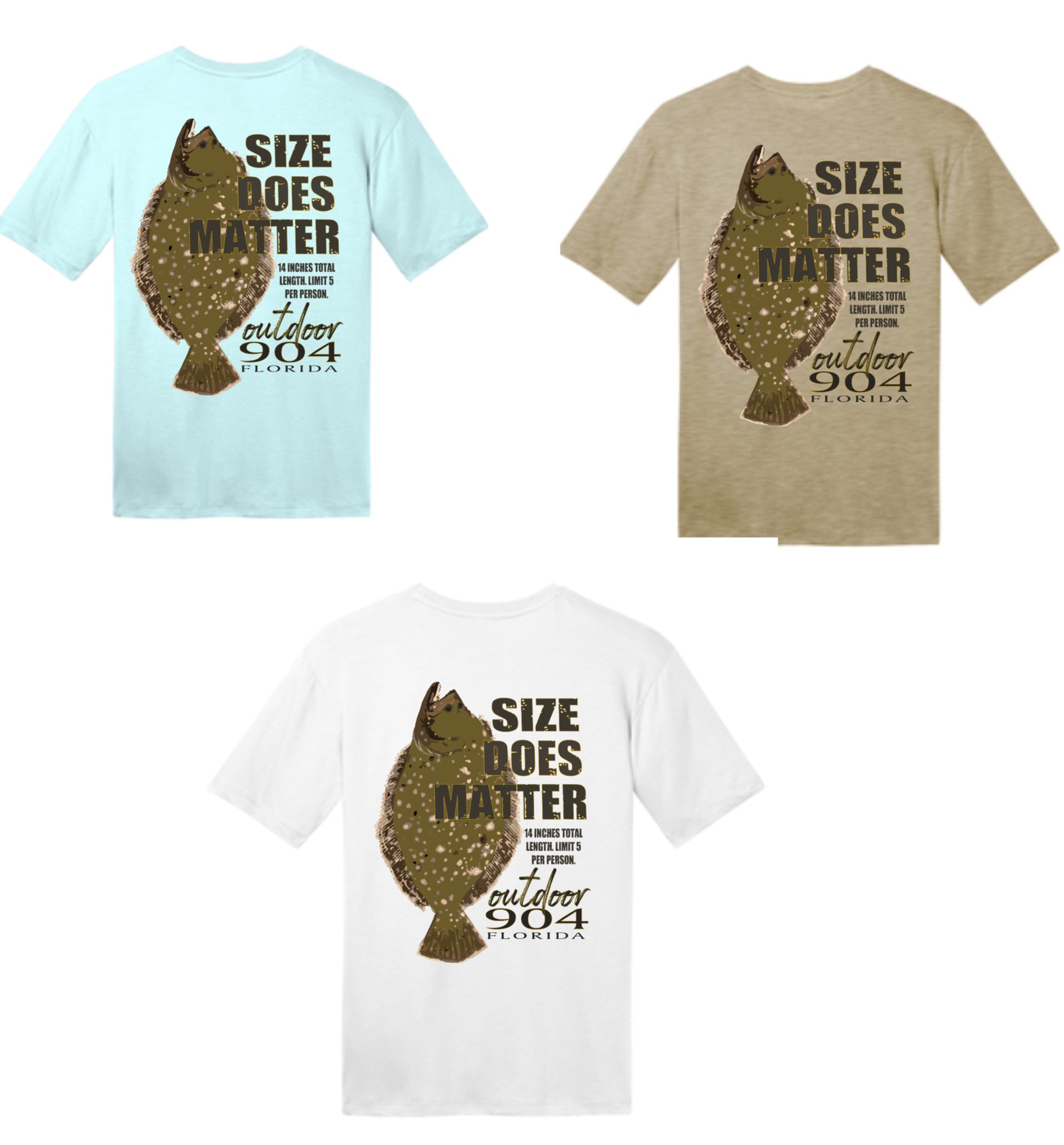 Size Does Matter Flounder T-shirt - Etsy