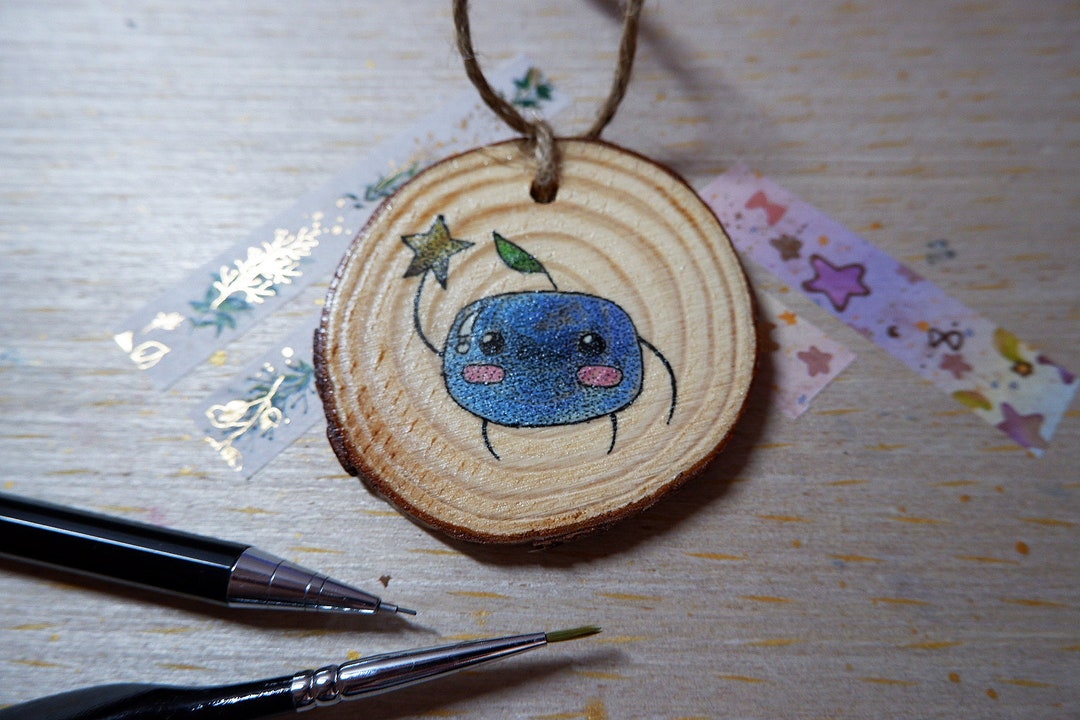 Blue Junimo All-year Wooden Decoration - Etsy