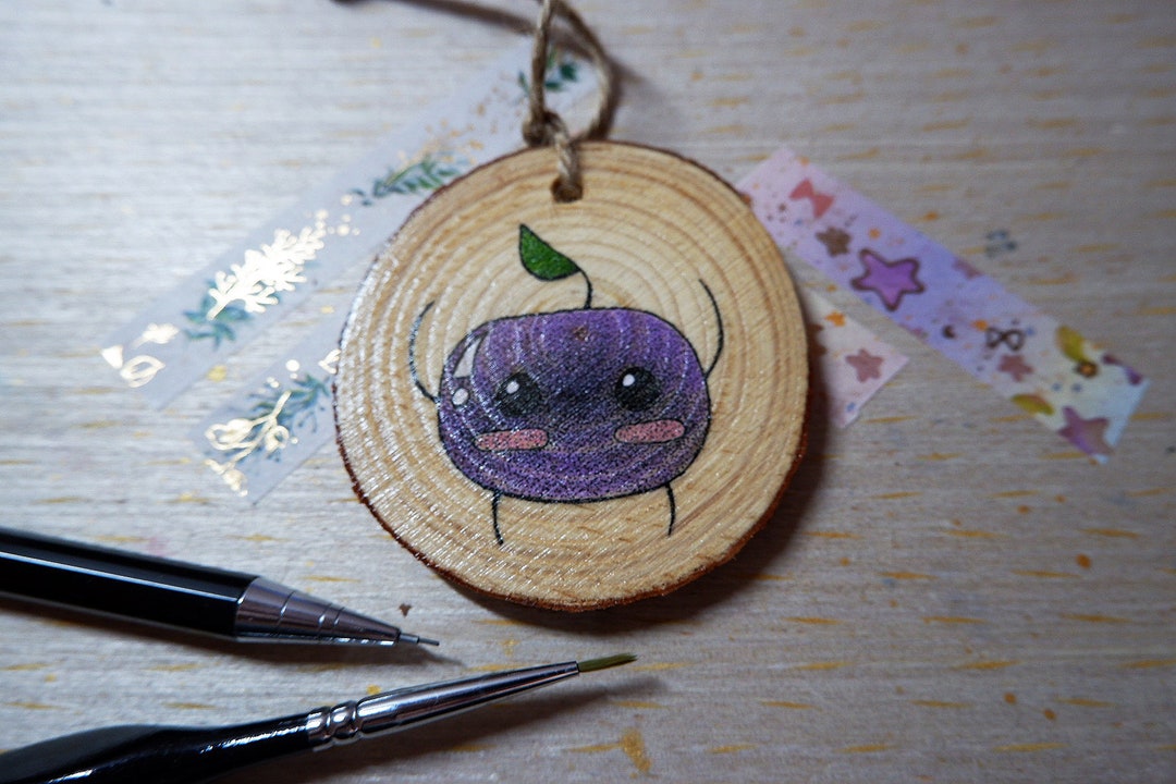 Purple Junimo All-year Wooden Decoration - Etsy UK