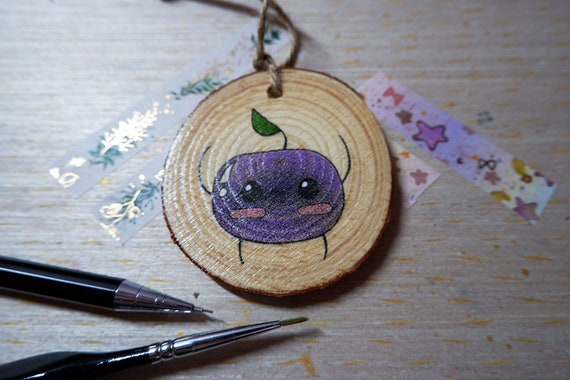 Purple Junimo All-year Wooden Decoration - Etsy