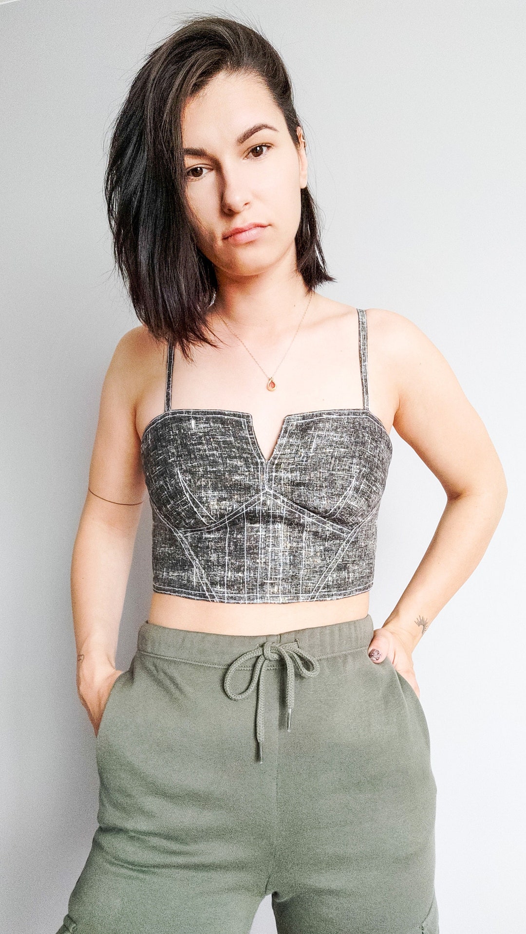 VENUS - CUSTOM ORDER - Linen Top, Linen Corset, Linen Blouse, Longline ...