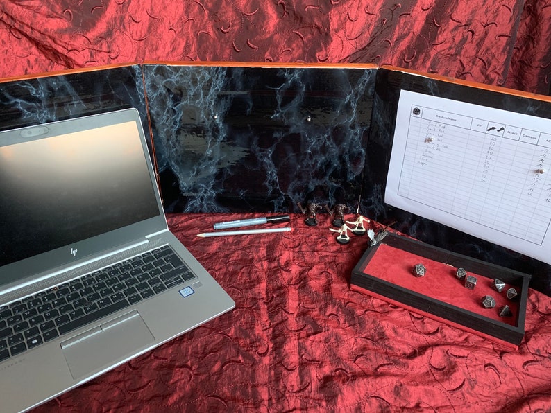 Wooden GM Screen, Three Panels - Etsy