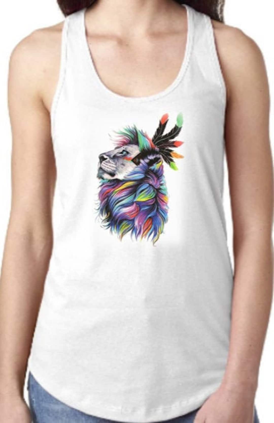 Colorful Lion Tanks - Etsy
