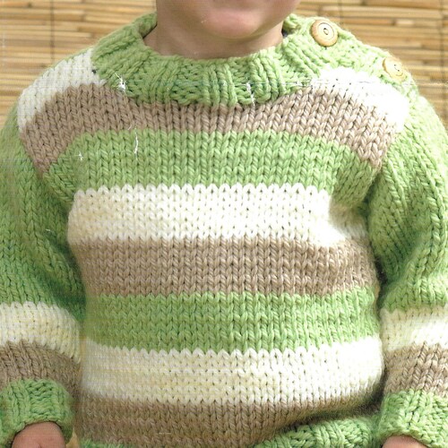 Boy's Chunky Knit Crew Neck Striped Sweater Jumper - Etsy
