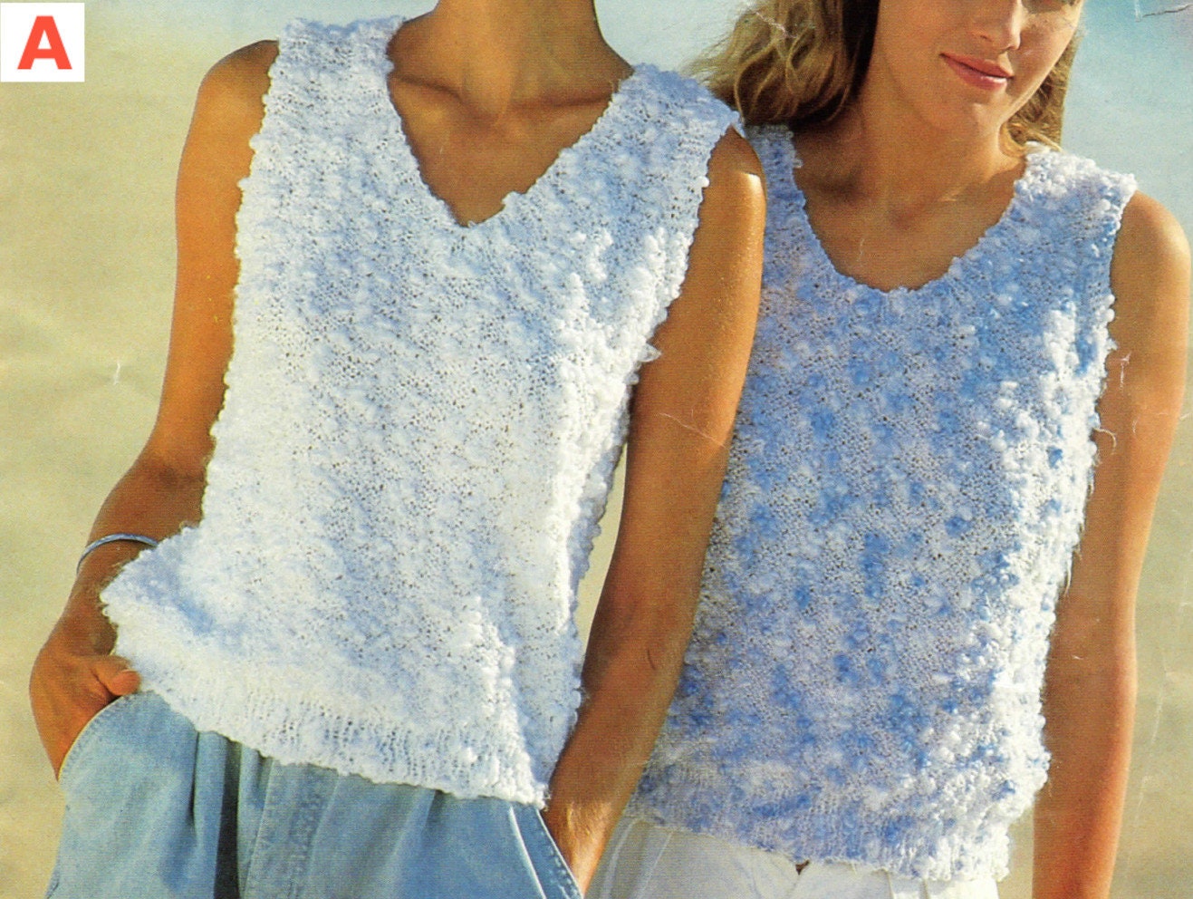 Womens Tops Knitting Pattern 6 Short Sleeve Sleeveless - Etsy UK