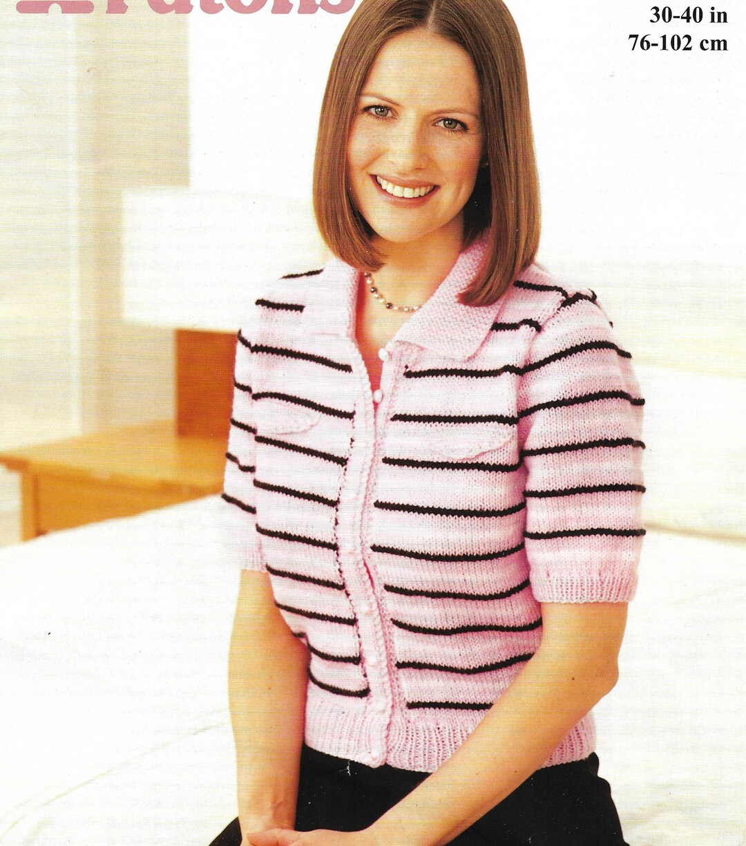 Short Sleeve Button up Cardigan With Collar for Women Summer Knitting ...