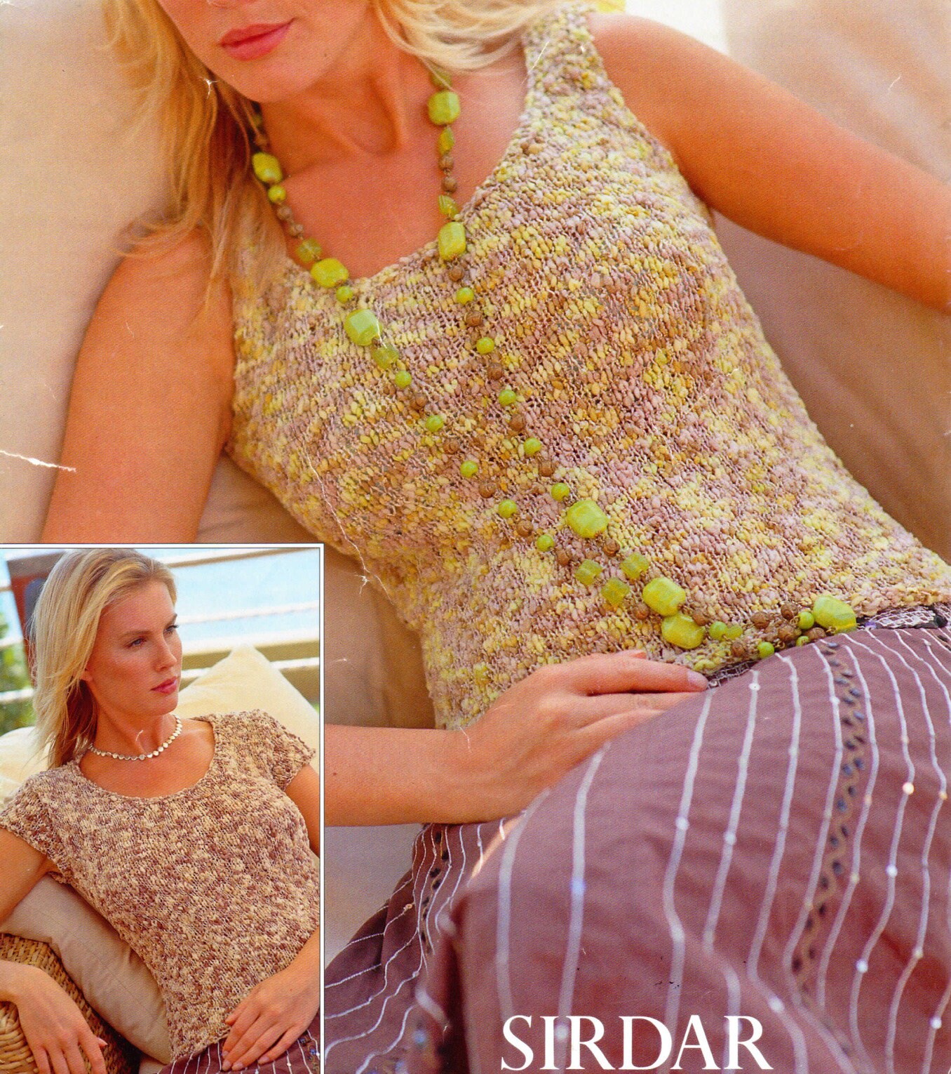 Womens Summer Vest Short Sleeve Round Neck Tops Knit Pattern PDF 32-42 ...