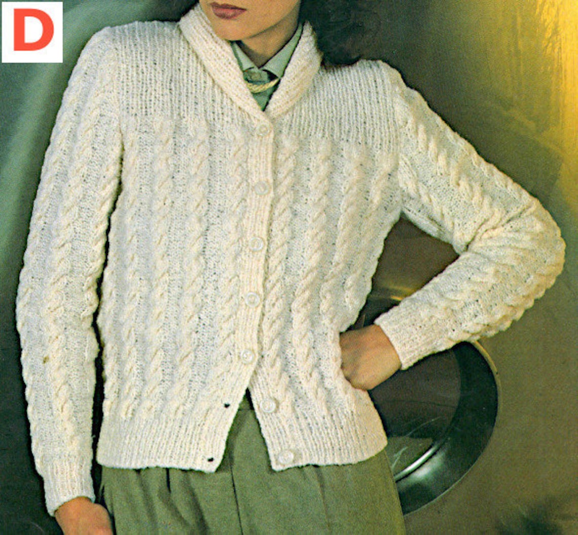 Women's Cardigan Knitting Pattern Bundle Selection, Long Sleeve Tops, V ...