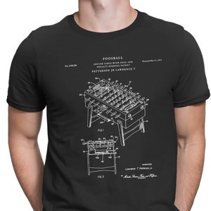 Foosball Game Patent T Shirt, College Shirt, Youth Group, Game Room T ...