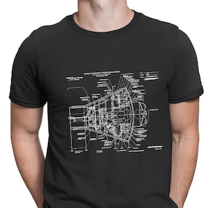 Mercury Spacecraft Blueprint T Shirt - Patent Shirt, Space T-shirt ...