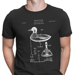 Duck Decoy Patent T Shirt, Duck Hunter Gift, Duck Shirt, Hunting T ...