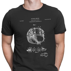 Snare Drum Patent T Shirt, Drummer Gift, Music T Shirt, Percussion ...