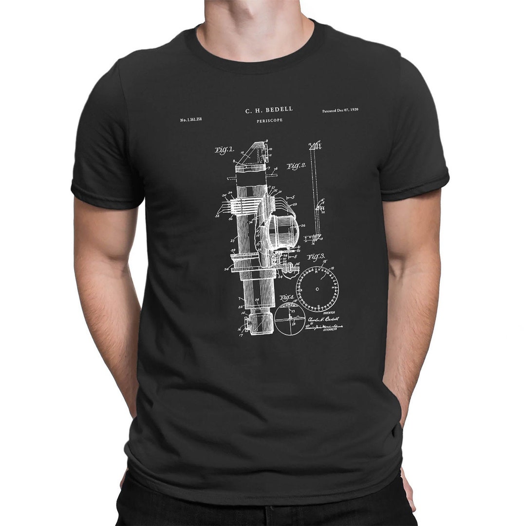 1920 Periscope Patent T-shirt – Naval Blueprint Art, PT550 - Etsy