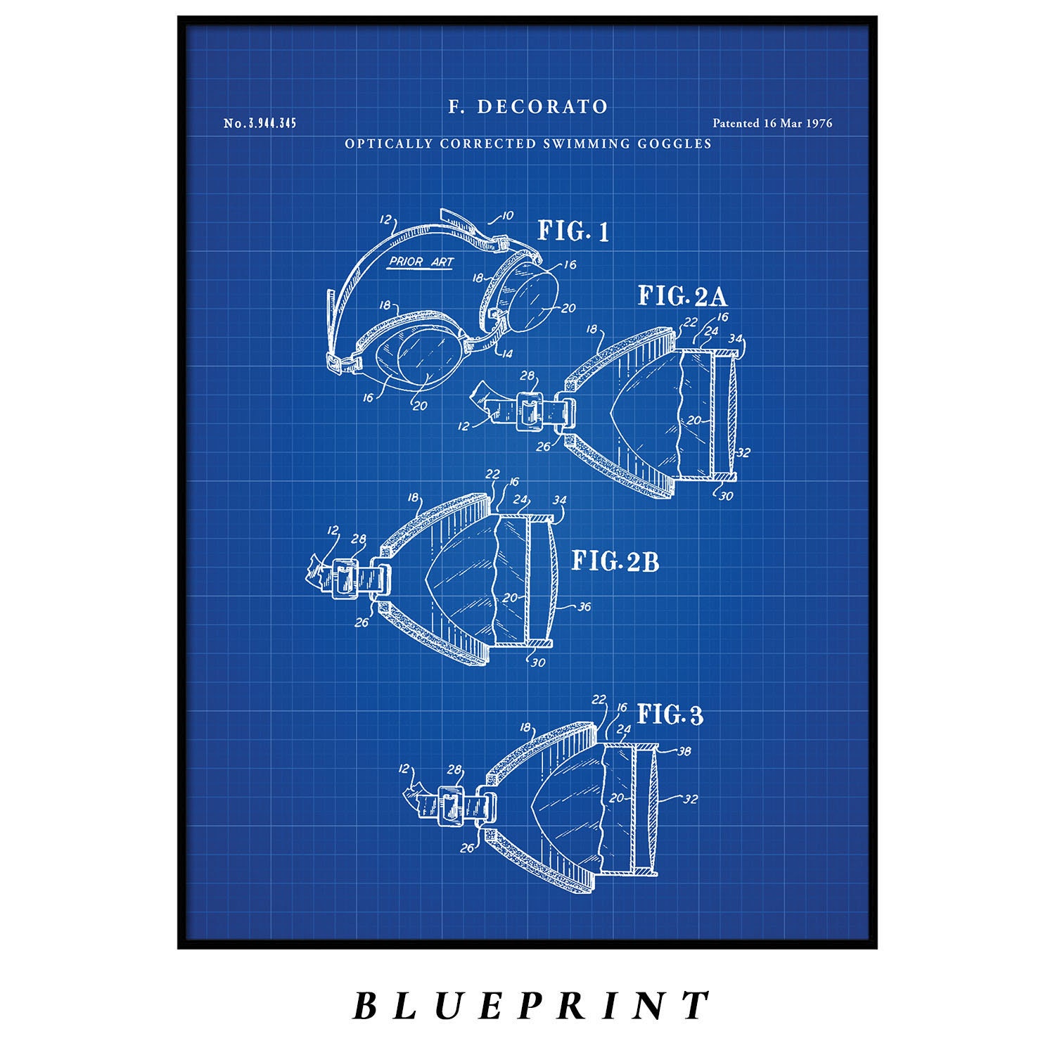 Swimming Goggles Poster, Swimming Wall Art, Swimming Gifts, Wall Prints ...