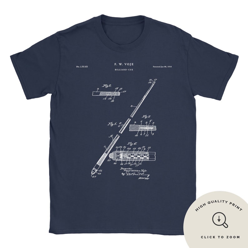 Billiard Cue Blueprint Art Patent Prints Cue Design Pool - Etsy