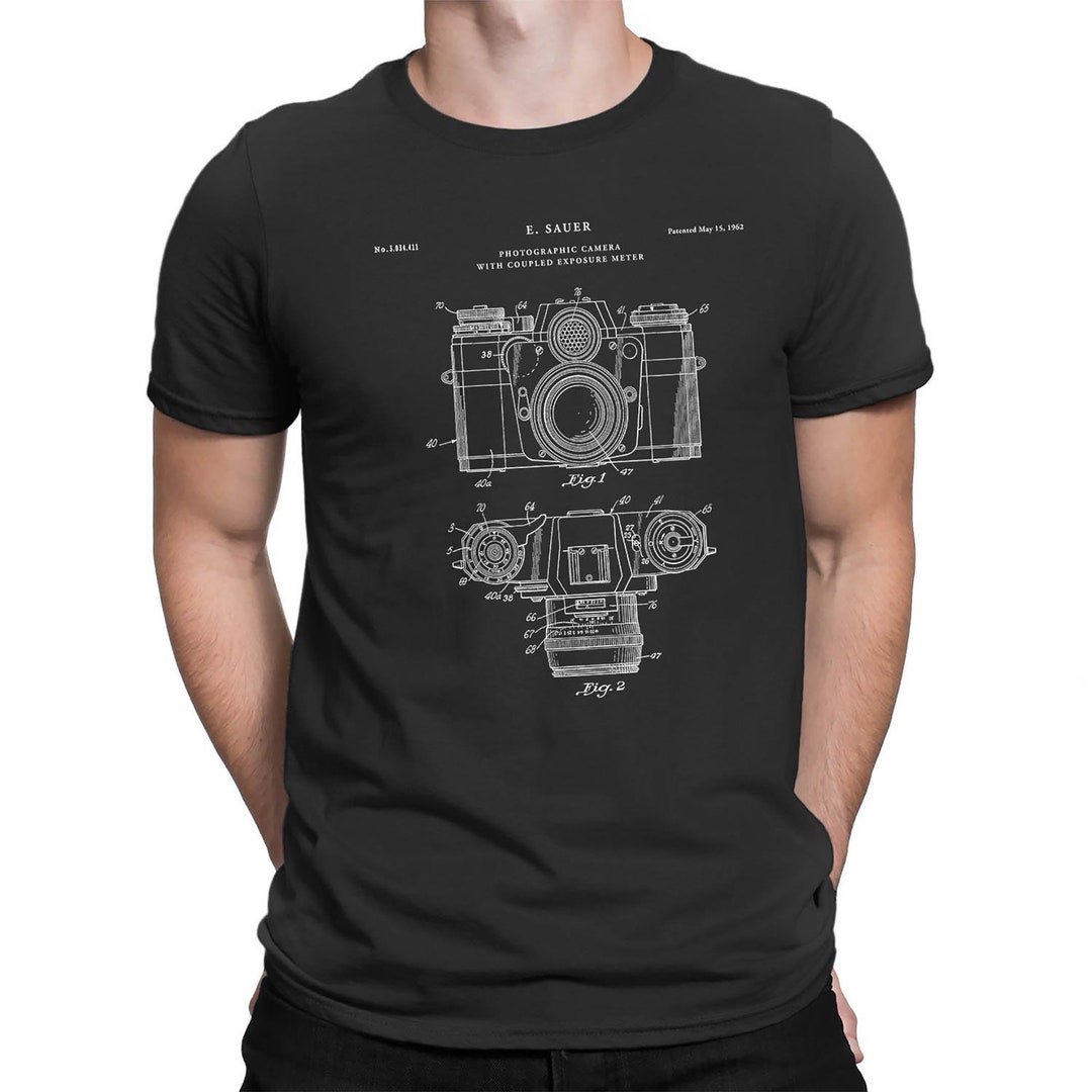 Camera Patent T Shirt, Camera Shirt, Photography Shirt, Camera Art ...