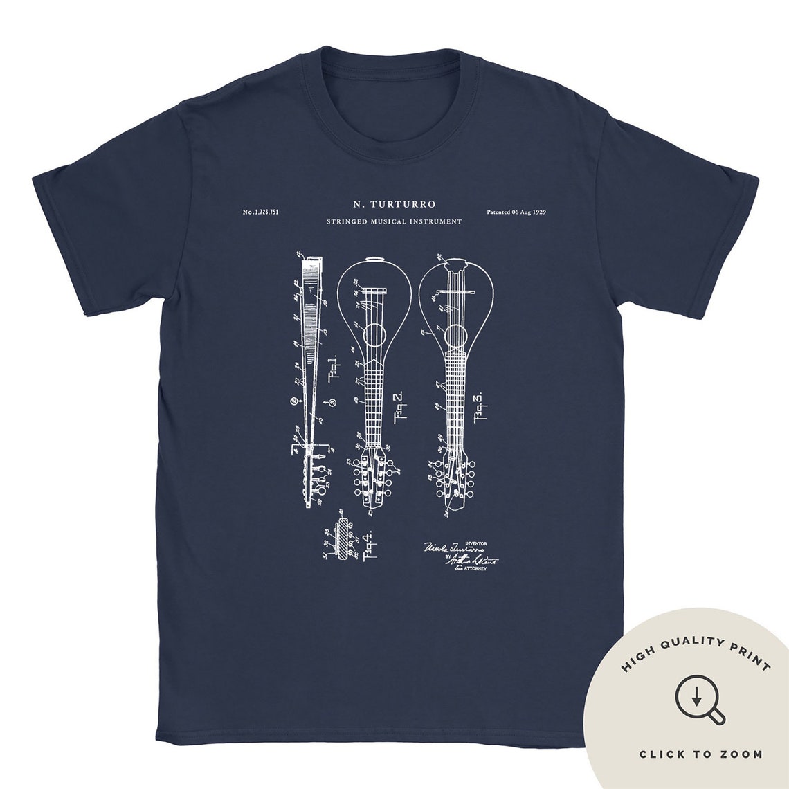 Gibson Mandolin Model-a Patent T Shirt Bluegrass Music - Etsy