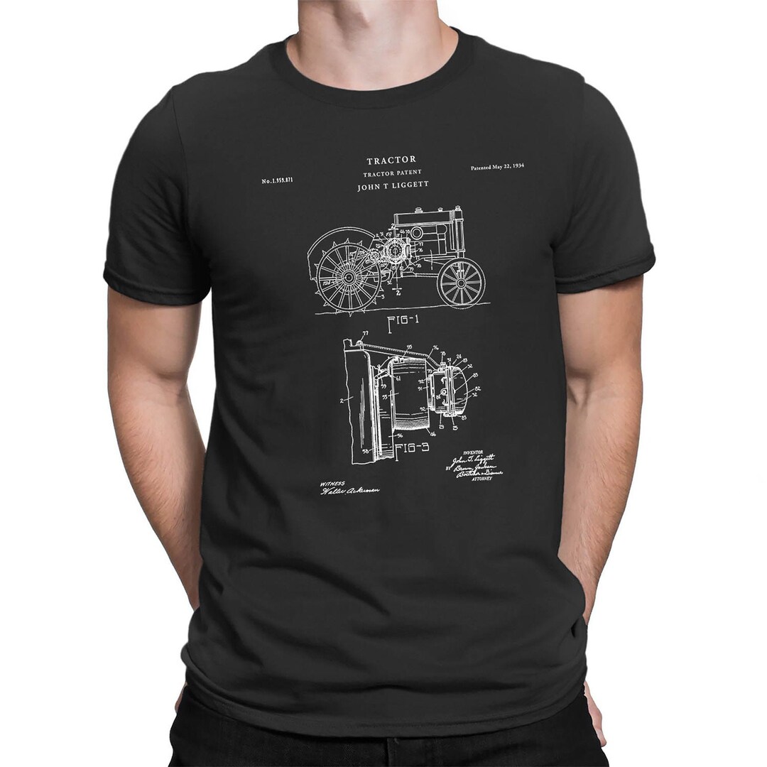 Tractor Patent T Shirt, Henry Ford, Farmer Gift, Tractor Shirt, Tractor ...