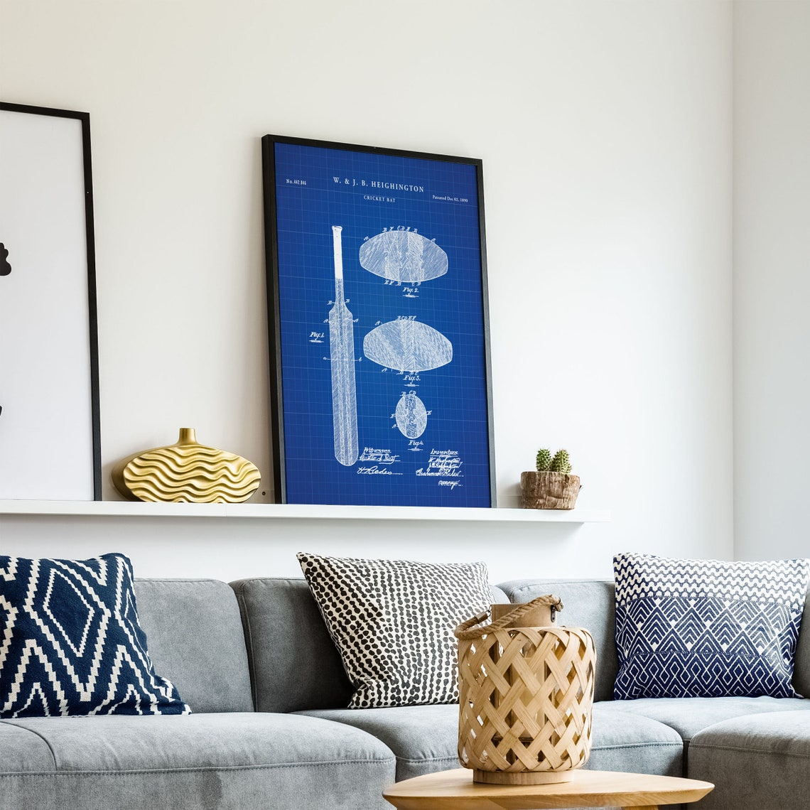 Cricket Bat Poster, Cricket Wall Art, Cricket Gifts, Wall Prints ...