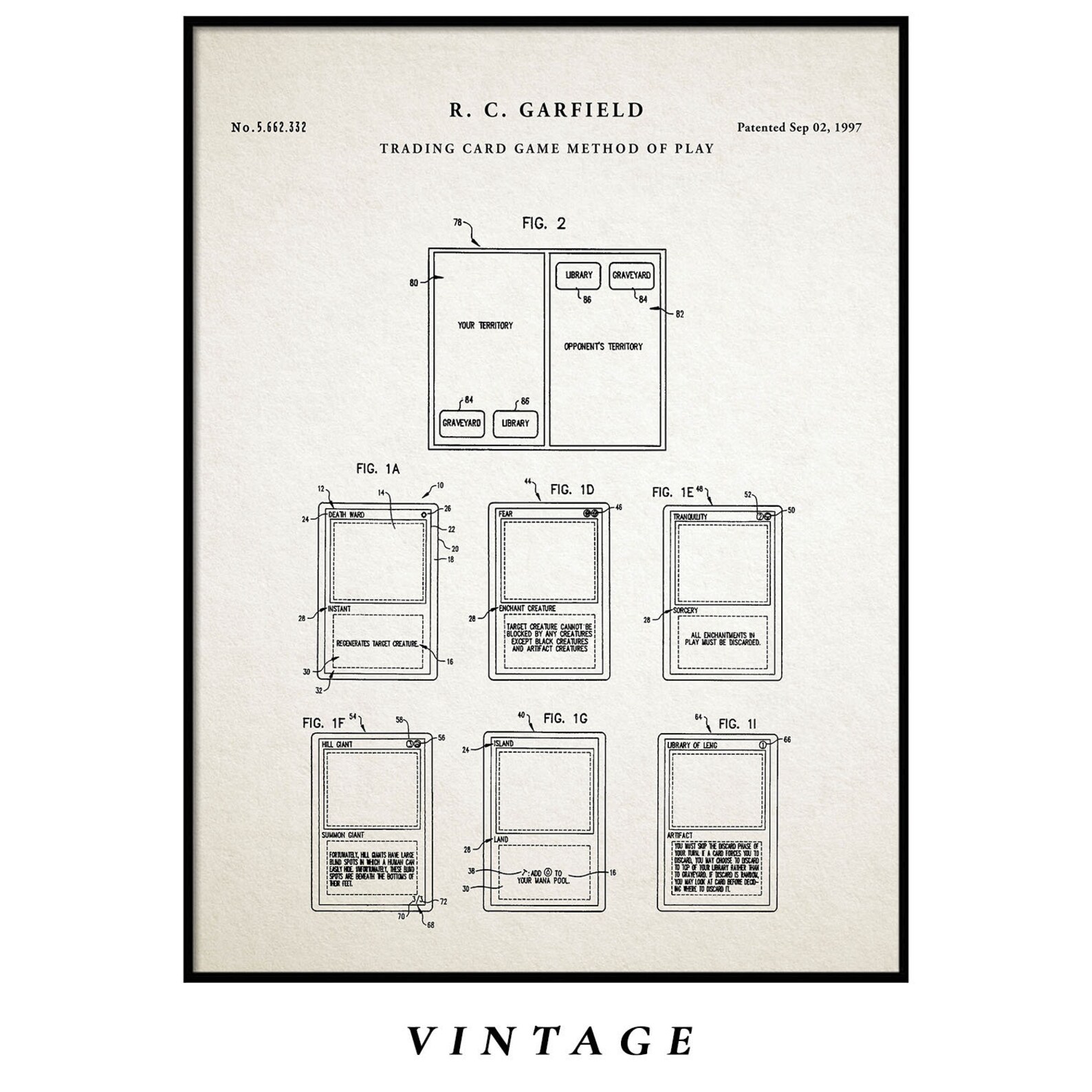Magic the Gathering Card Game Patent Print Art 1997 Teenager - Etsy