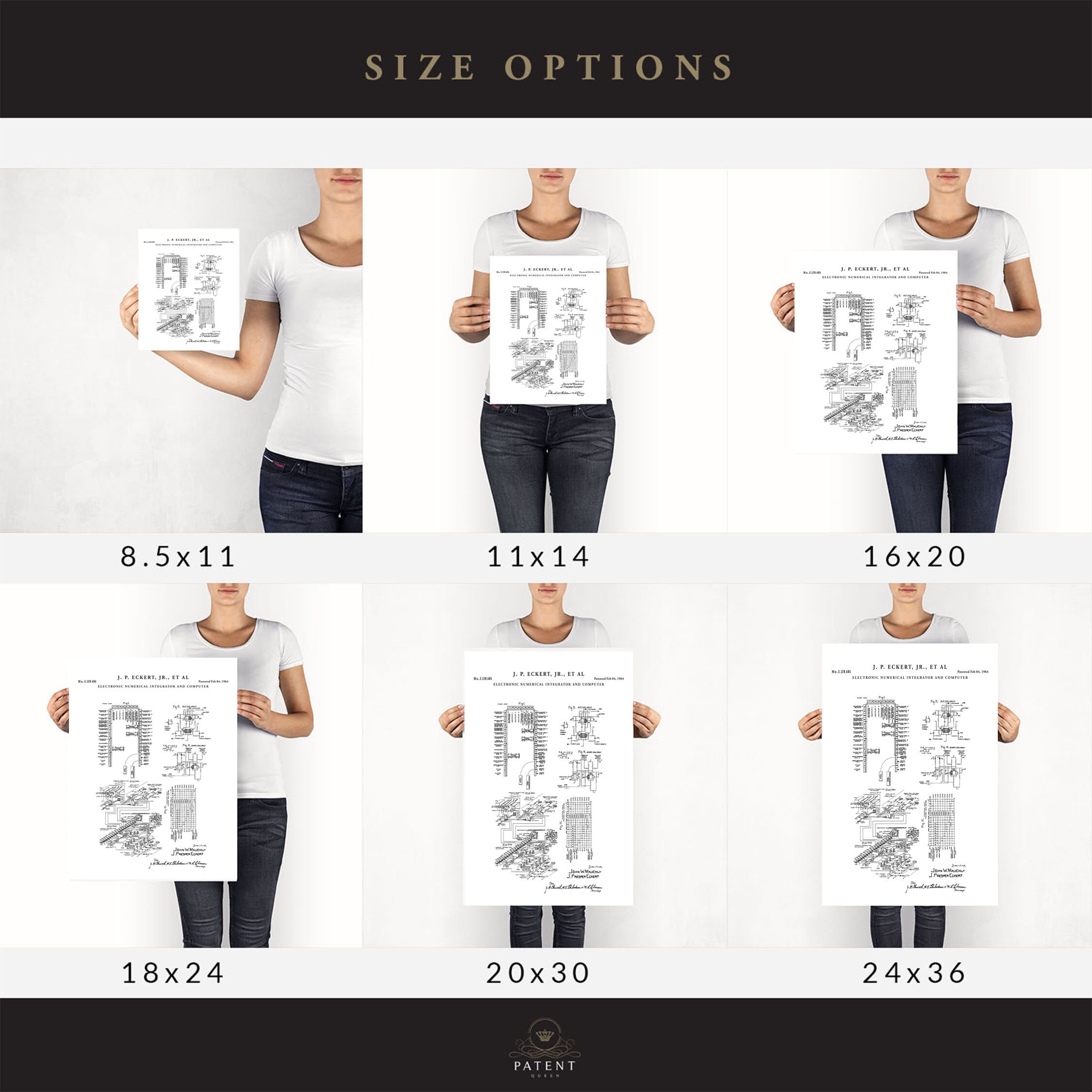 ENIAC First Programmable Computer Patent Print Art 1947 - Etsy