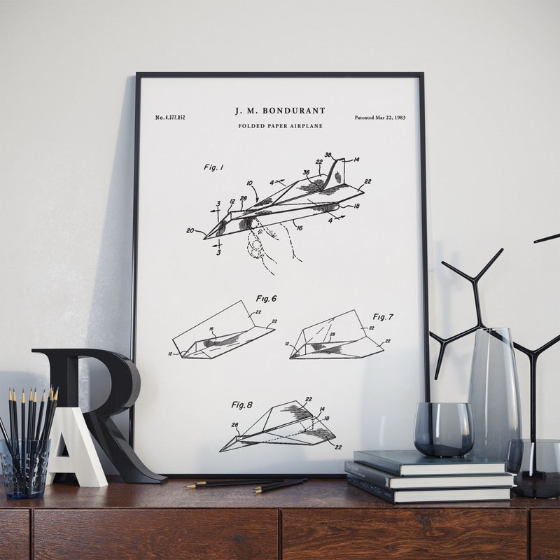 Paper Airplane Art - Etsy