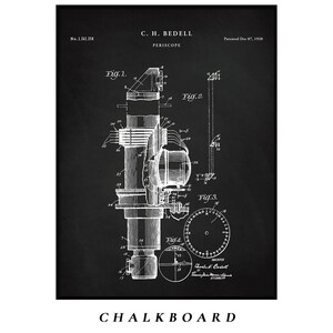 Periscope Patent 1920, Periscope Blueprint, Vintage Submarine, Naval ...