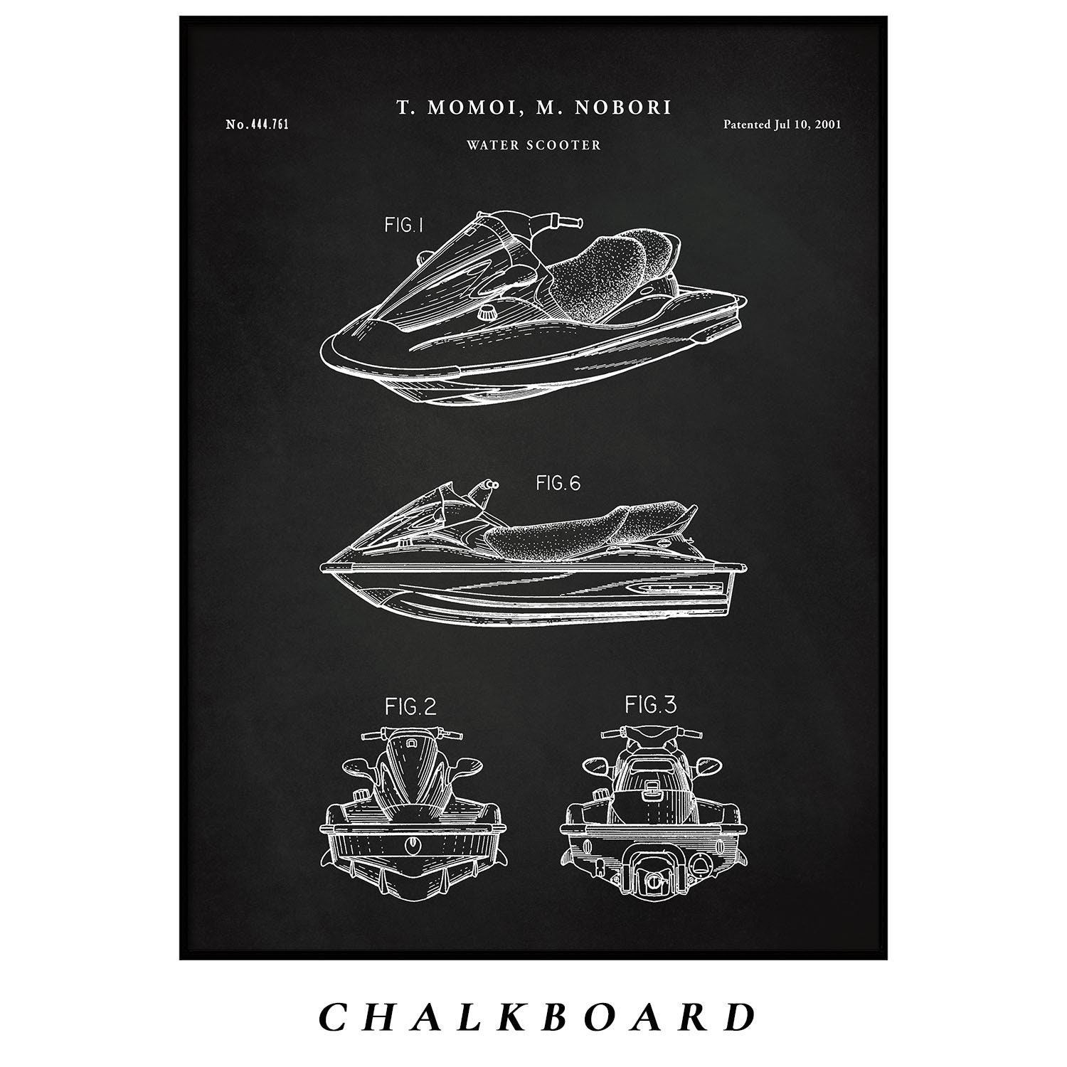 Jet Ski Patent Print Poster Print Blueprint Jet Ski Design - Etsy