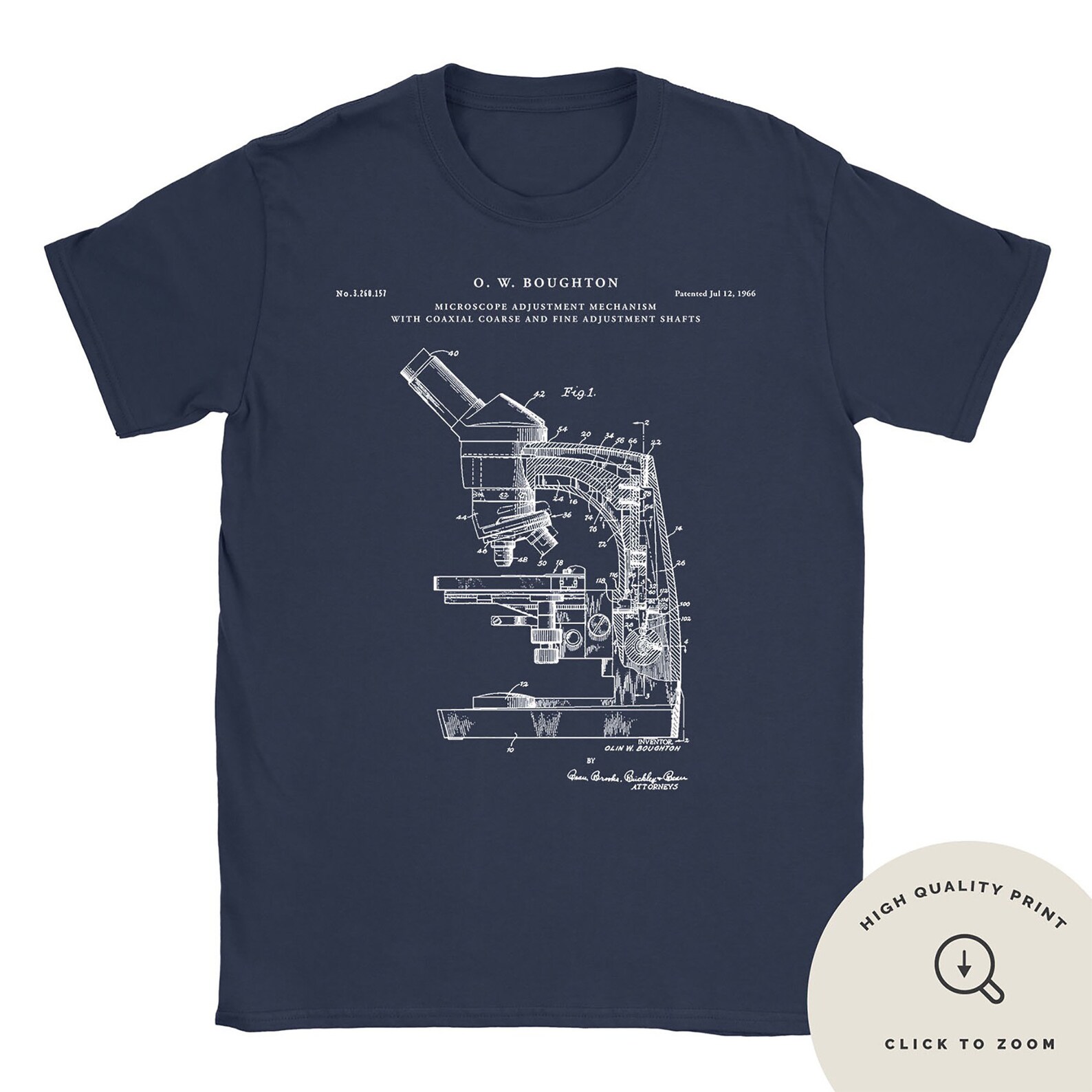 Microscope Patent T Shirt Biology Teacher Gift Pharmacy | Etsy