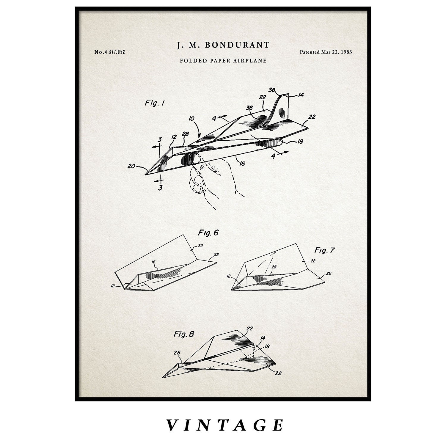 Paper Airplane, Paper Plane Poster, Folded Airplane, Folded Paper Plane ...