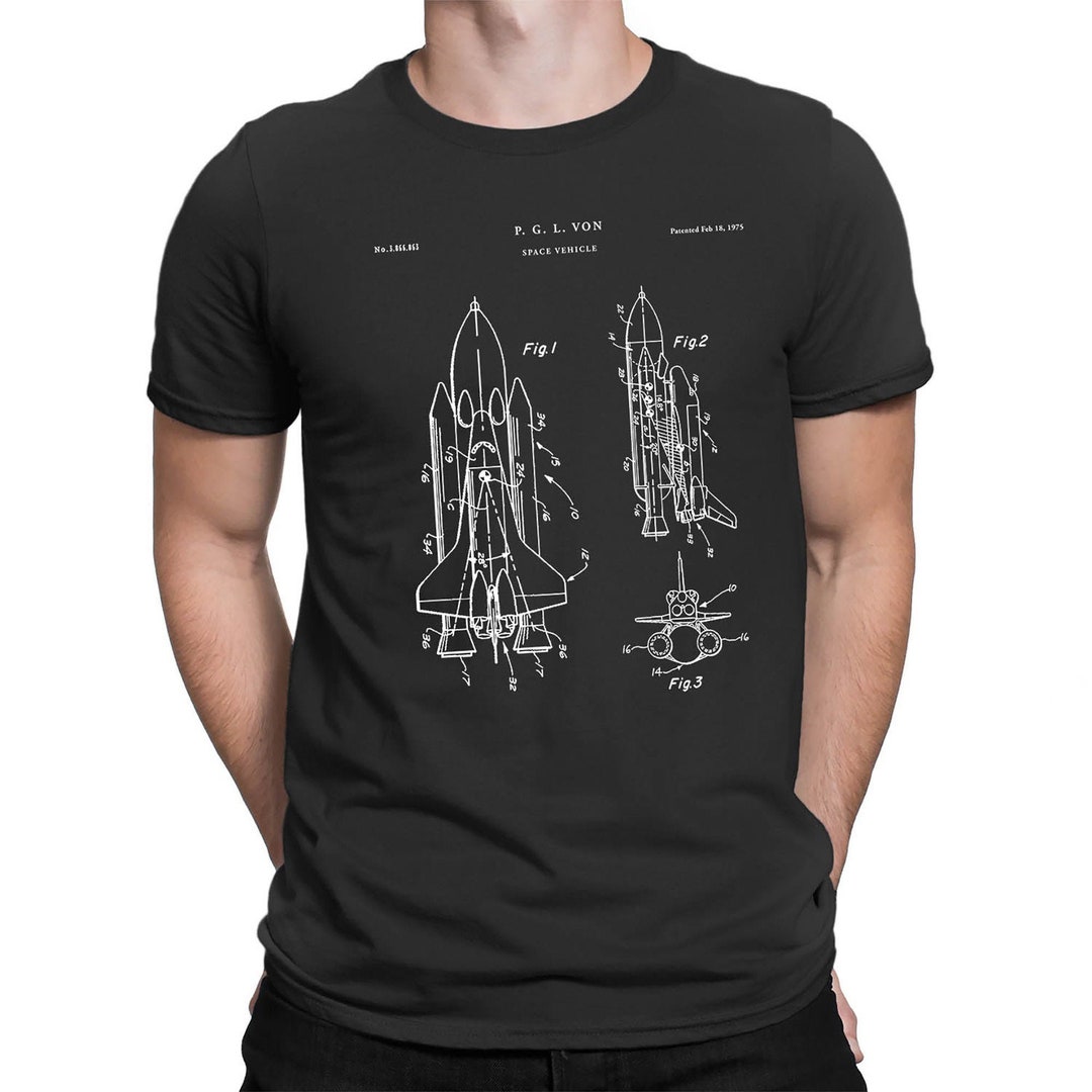NASA Space Shuttle T-shirt, Nasa T Shirt, Space Shuttle Patent ...