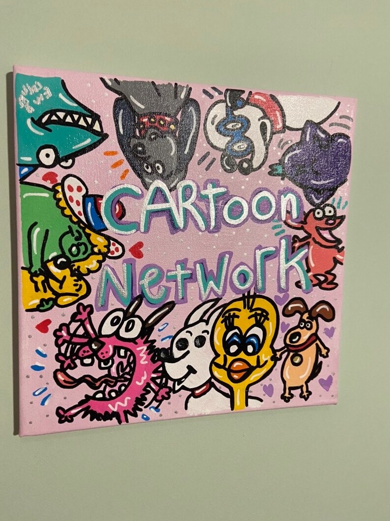 Cartoon Network Cartoon Inspired 12x12 Inch Original Canvas by - Etsy