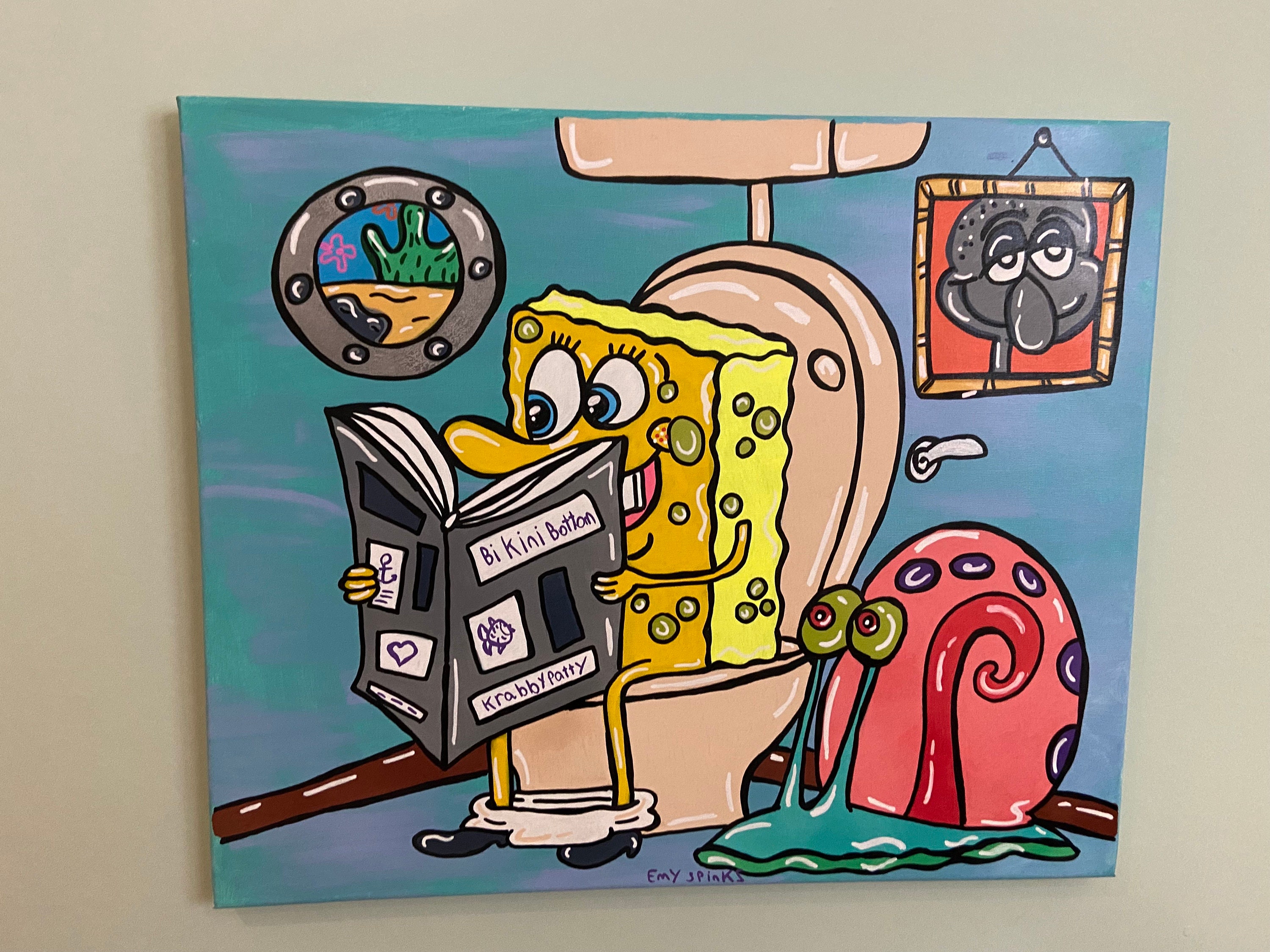 Detailed Spongebob Paintings