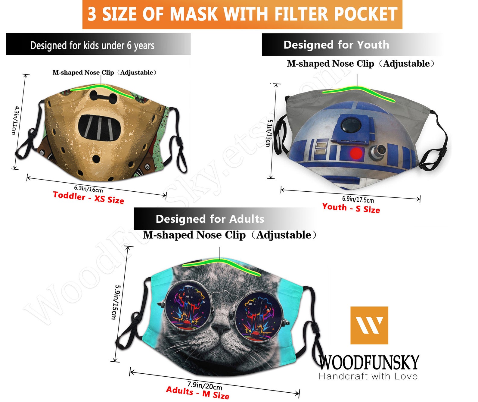 Chuck E. Cheese Face Mask With Filter Pocket Insert Adults - Etsy